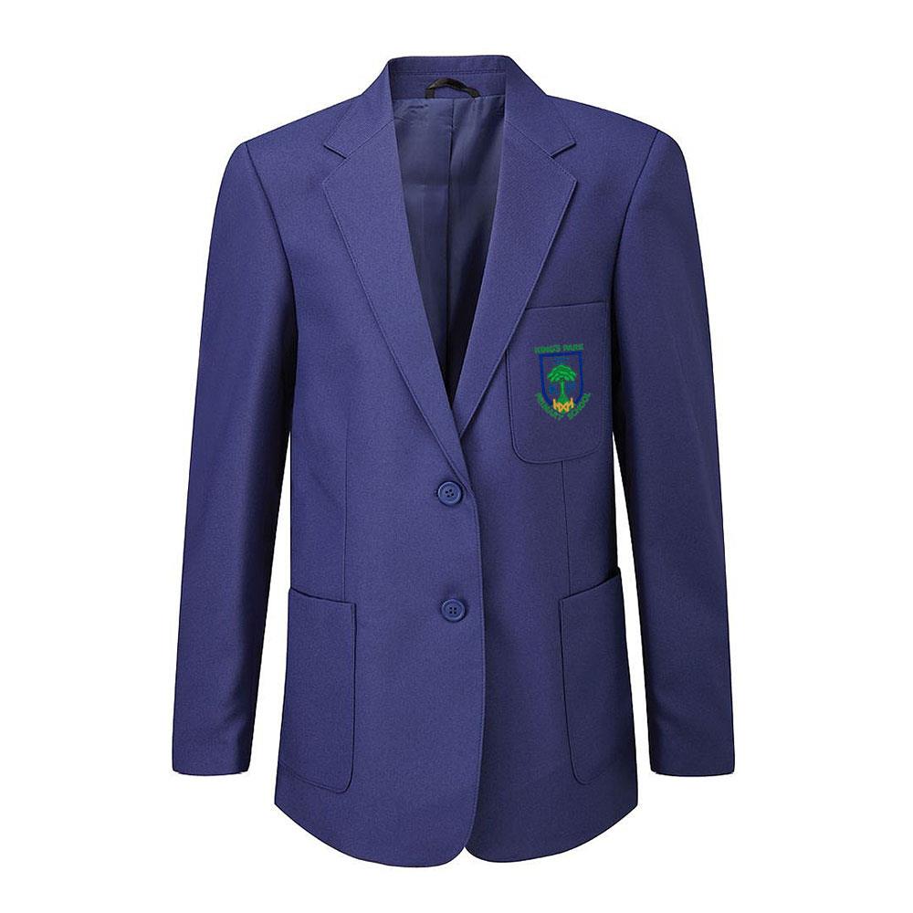 Kings Park Primary Girls Poly Blazer Royal – Schoolwear Made Easy