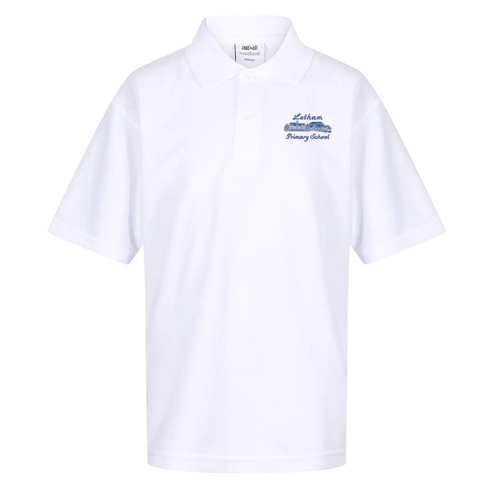 Letham Primary Poloshirt White – Schoolwear Made Easy
