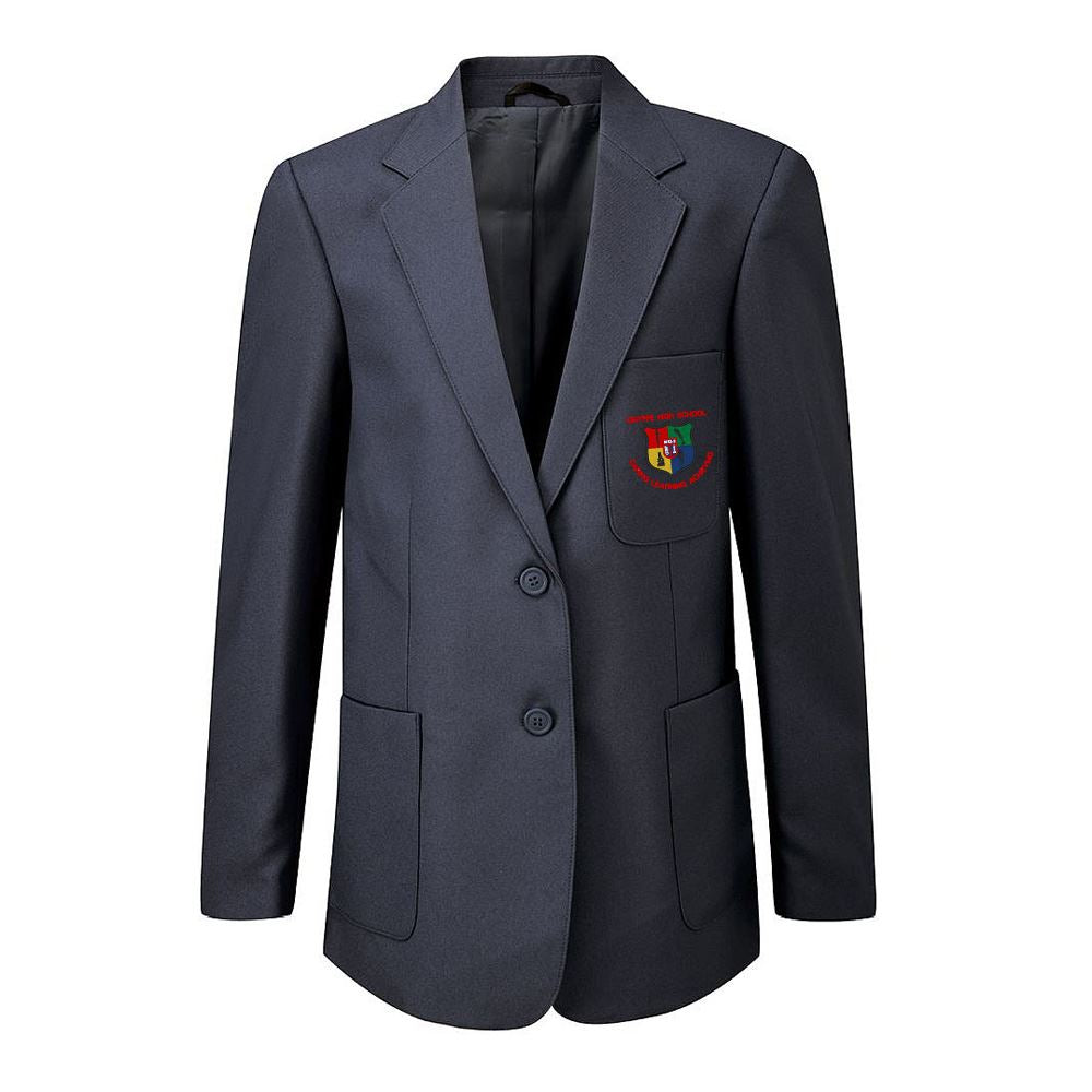Gryffe High Girls Poly Blazer Navy – Schoolwear Made Easy