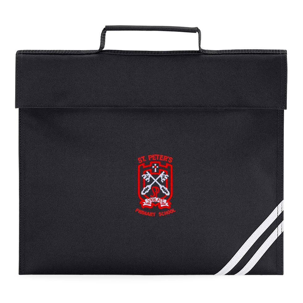 St Peters Primary Paisley Book Bag Black – Schoolwear Made Easy