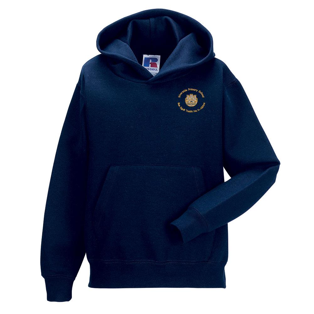 Riverside Primary Stirling Hooded Sweatshirt Navy – Schoolwear Made Easy