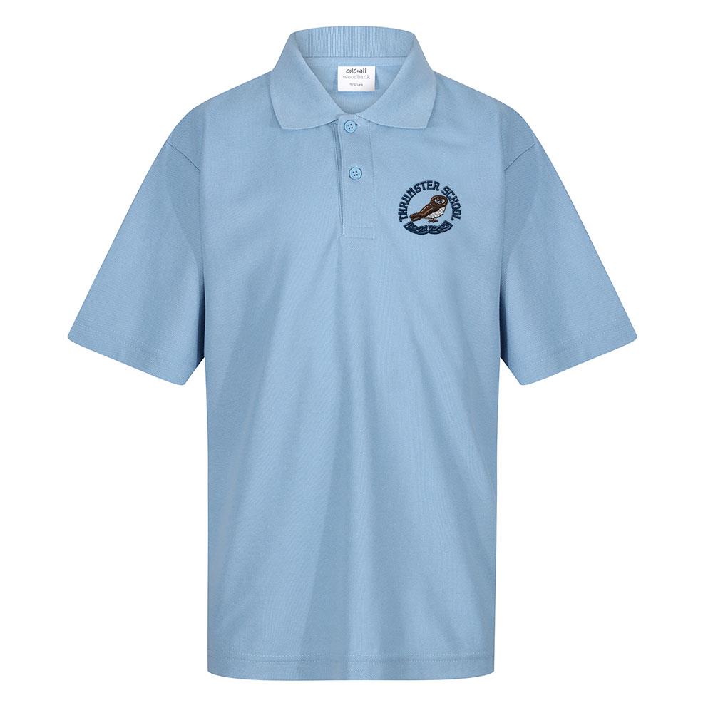 Thrumster Primary Poloshirt Sky – Schoolwear Made Easy