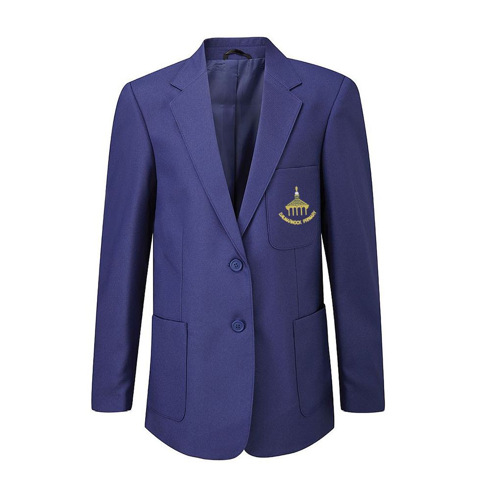 Dalmarnock Primary Girls Poly Blazer Royal – Schoolwear Made Easy