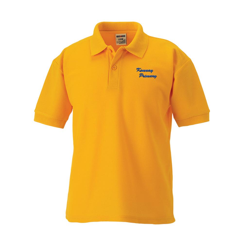 Kemnay Primary Poloshirt Gold – Schoolwear Made Easy