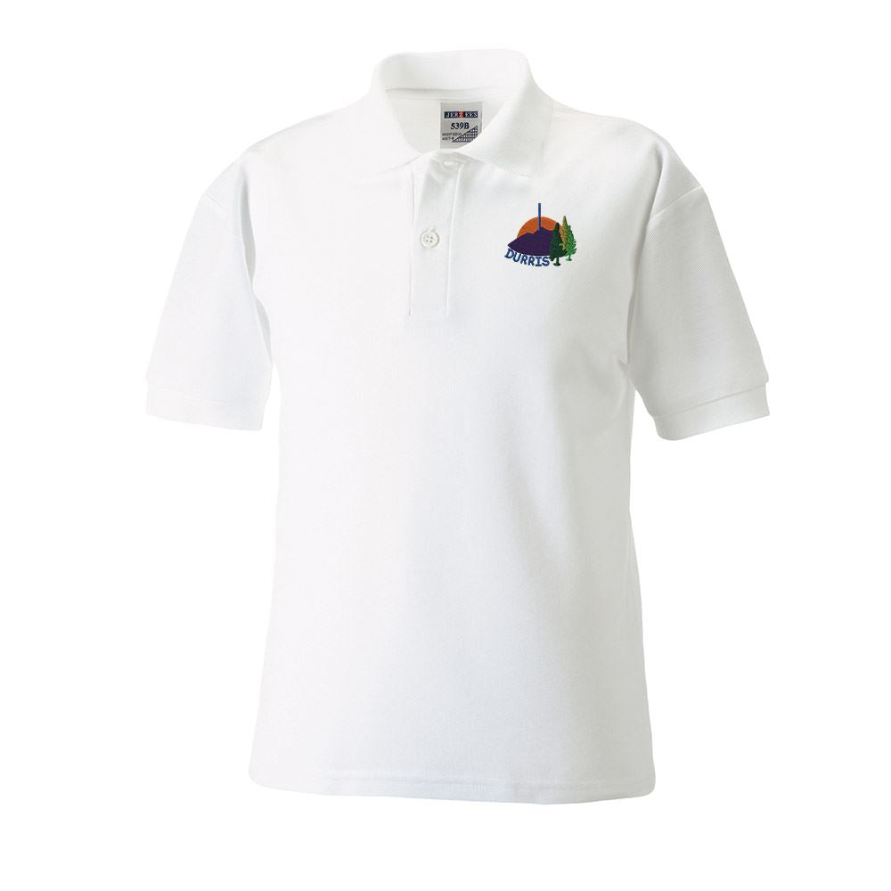 Durris Primary Poloshirt White – Schoolwear Made Easy