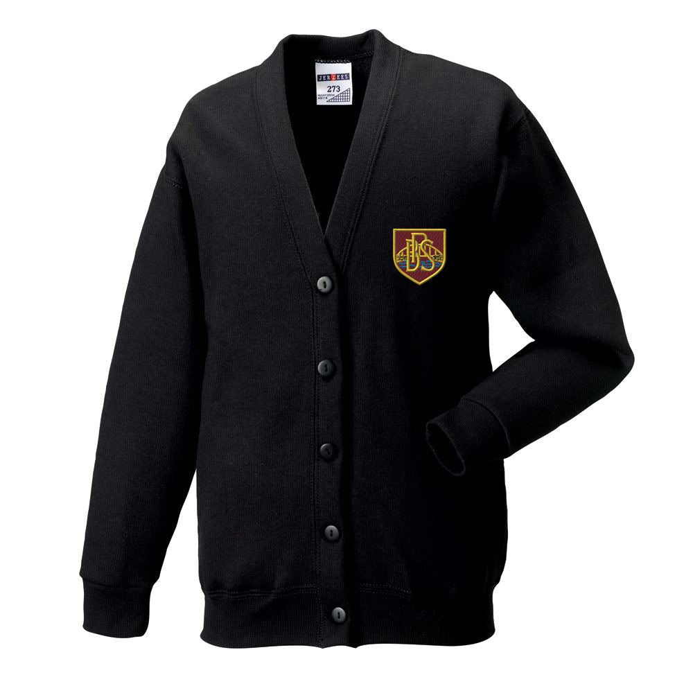 Bonhill Primary Sweat Cardigan Black – Schoolwear Made Easy