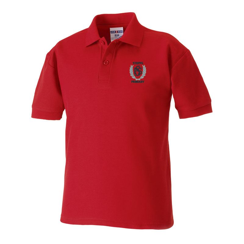 Stepps Primary Poloshirt Red – Schoolwear Made Easy