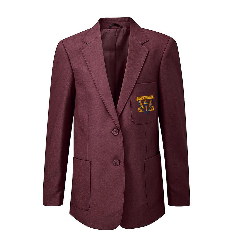Netherlee Primary Girls Poly Blazer Maroon – Schoolwear Made Easy