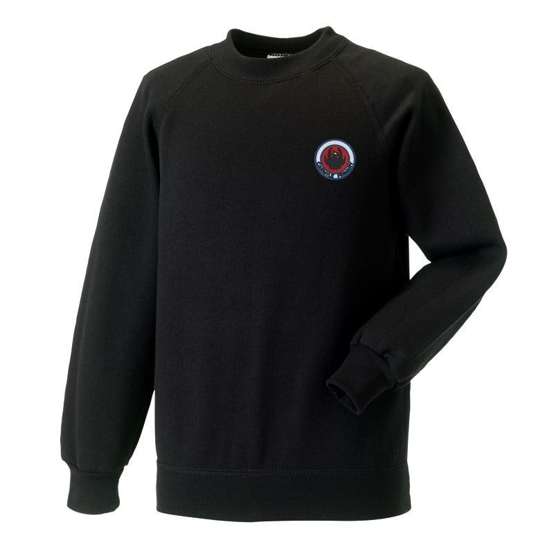 Carmyle Primary Crew Neck Sweatshirt Black – Schoolwear Made Easy