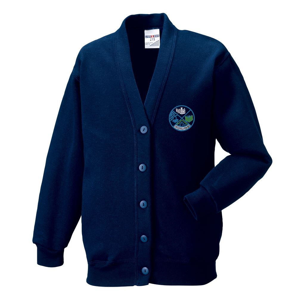 Castlefield Primary Sweat Cardigan Navy – Schoolwear Made Easy