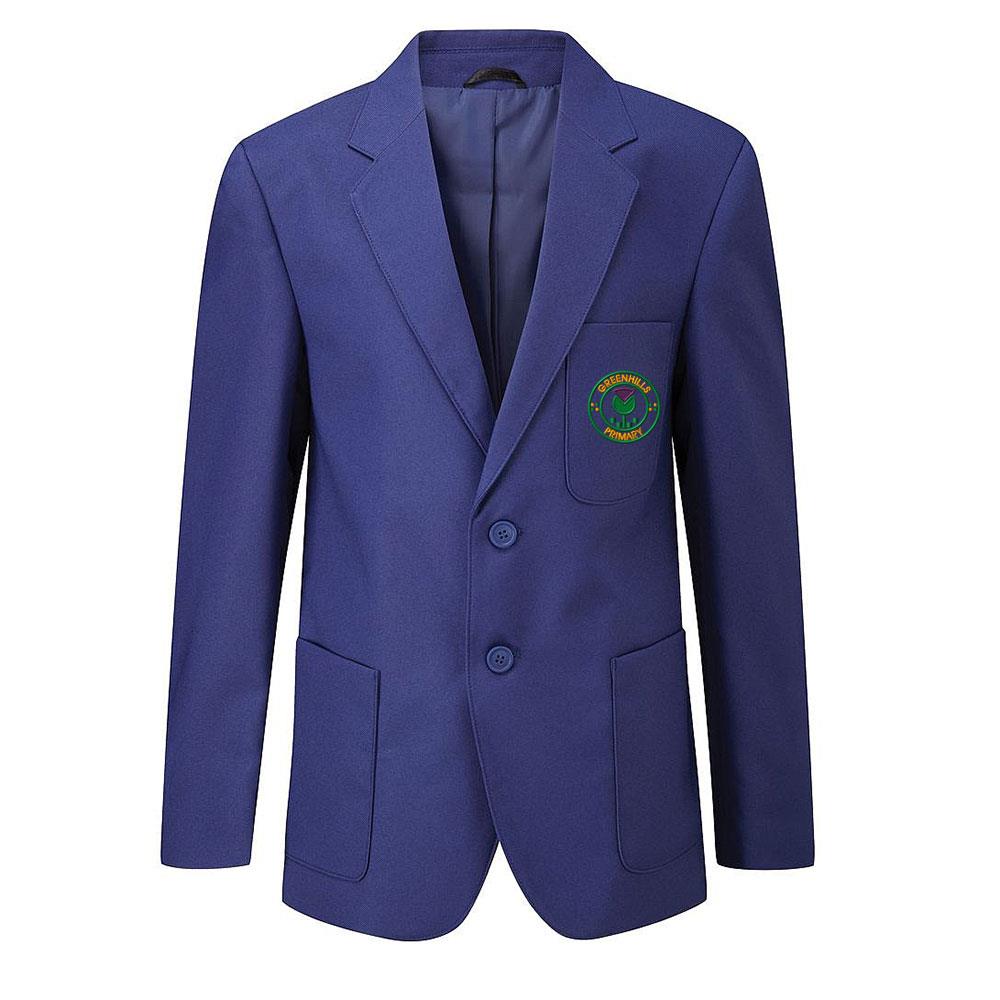 Greenhills Primary East Kilbride Boys Poly Blazer Royal – Schoolwear ...