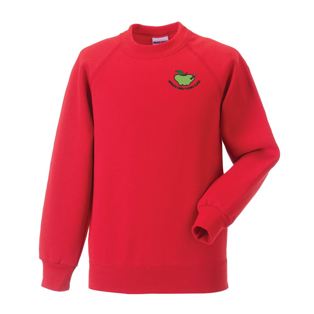 Ardeer Early Years Crew Neck Sweatshirt Classic Red – Schoolwear Made Easy