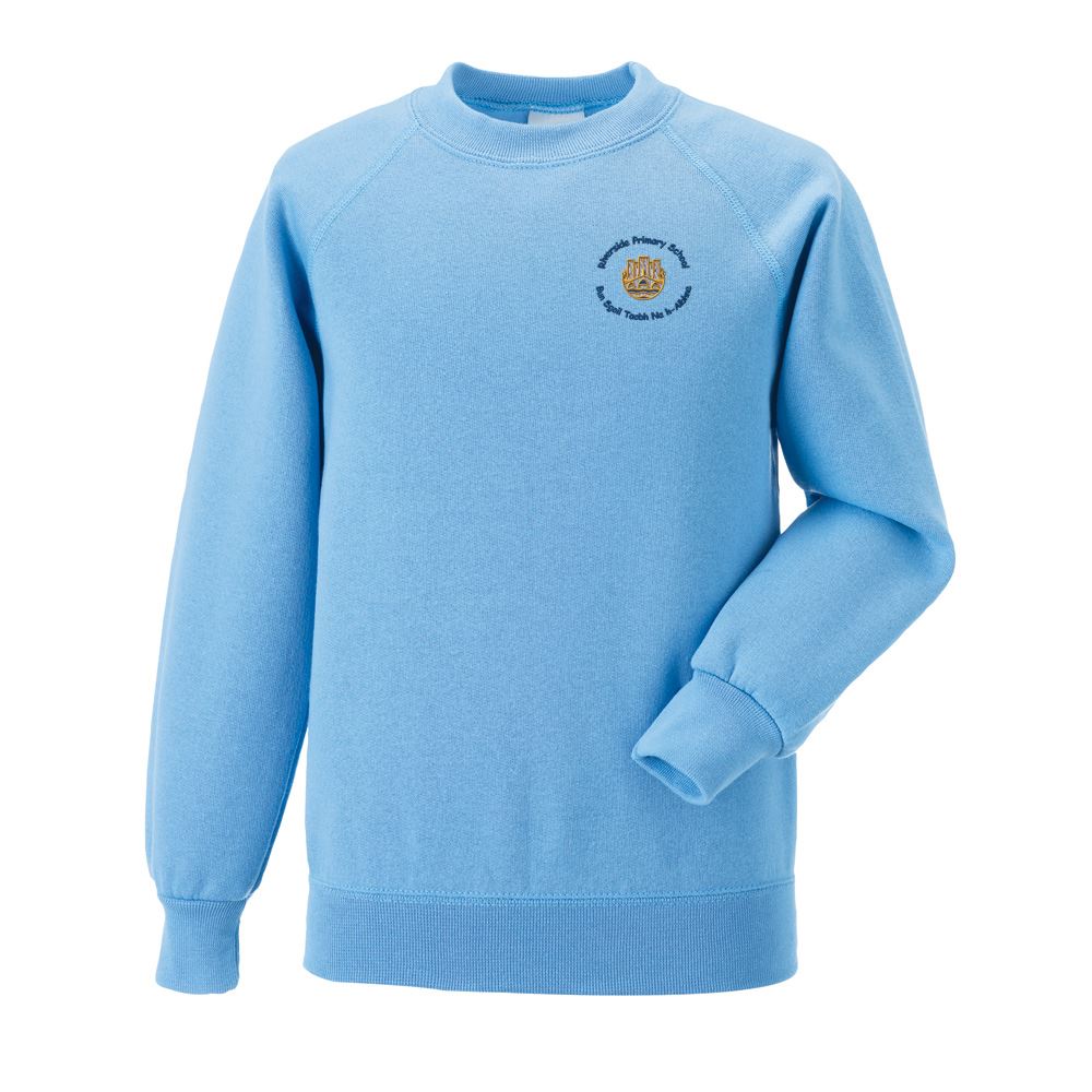 Riverside Primary Stirling Crew Neck Sweatshirt Sky – Schoolwear Made Easy