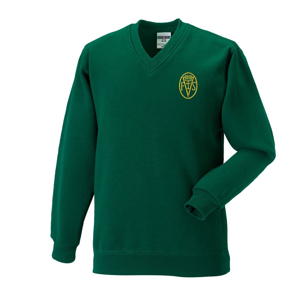 Friockheim Primary V-Neck Sweatshirt Bottle – Schoolwear Made Easy