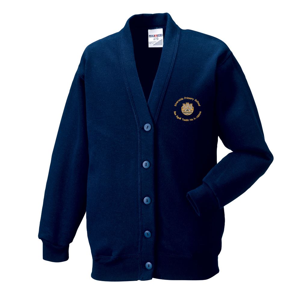Riverside Primary Stirling Sweat Cardigan Navy – Schoolwear Made Easy