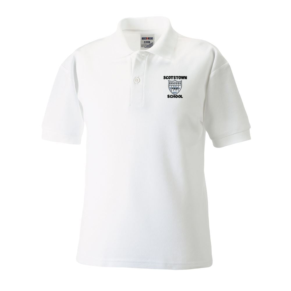 Scotstown Primary Poloshirt White – Schoolwear Made Easy