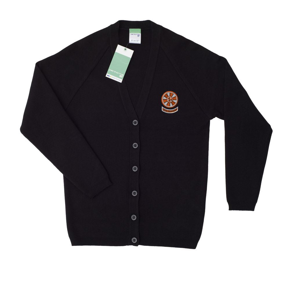 Baljaffray Primary 50/50 Cardigan Black – Schoolwear Made Easy