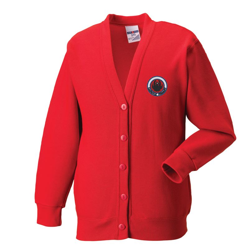 Carmyle Primary Cardigan Red – Schoolwear Made Easy