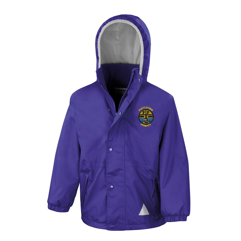 Portlethen Primary StormDri 4000 Jacket Purple – Schoolwear Made Easy