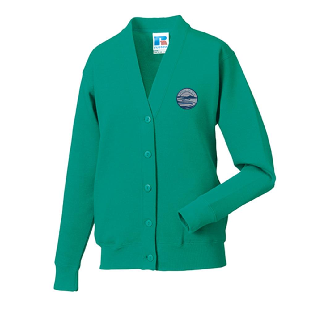 Uryside Primary Sweat Cardigan Jade – Schoolwear Made Easy