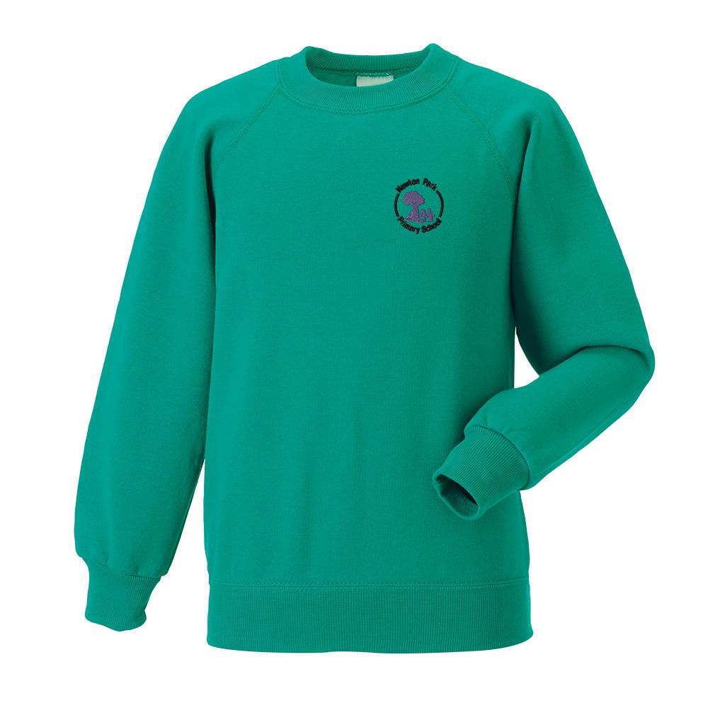 Newton Park Primary Crew Neck Sweatshirt Jade – Schoolwear Made Easy