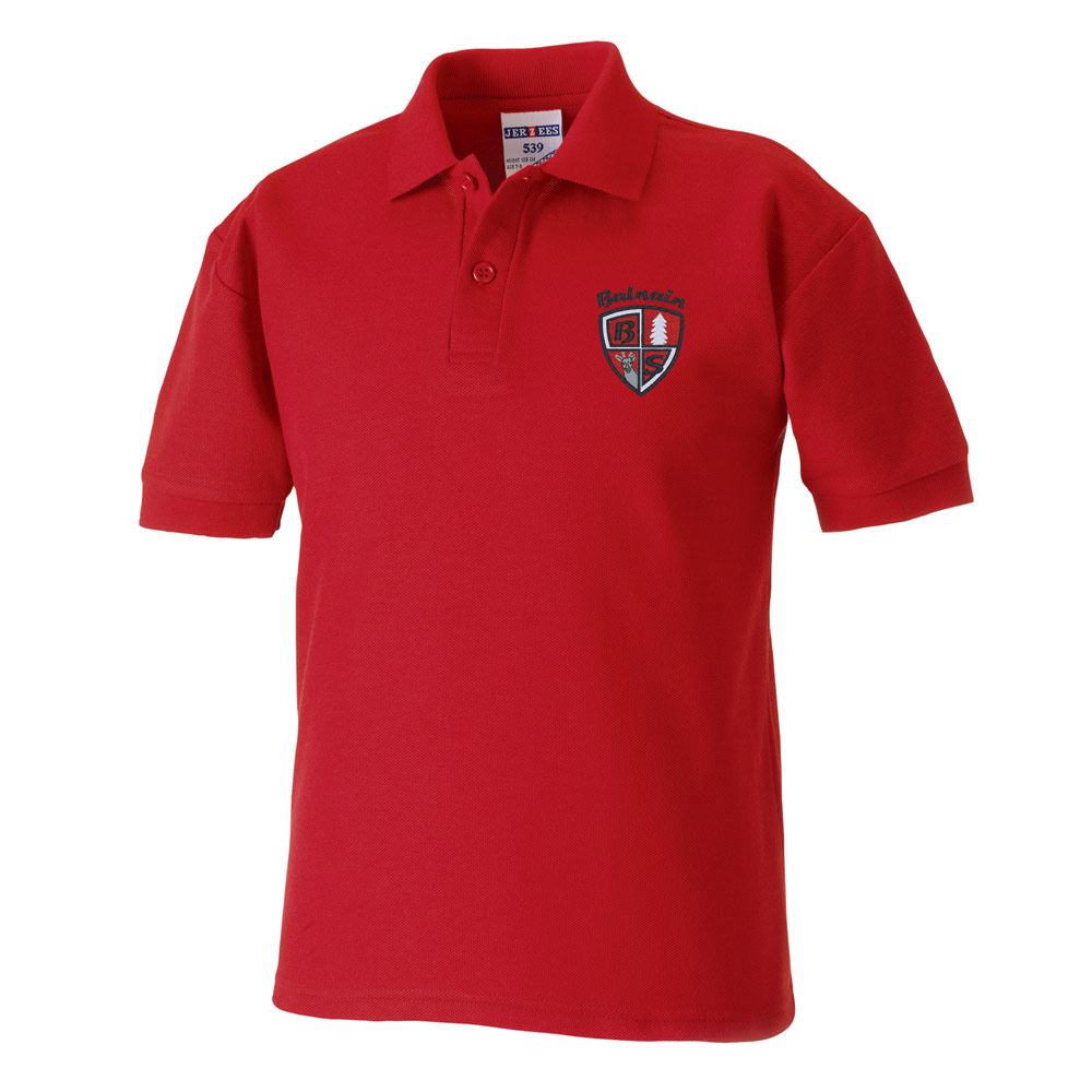 Balnain Primary Poloshirt Red – Schoolwear Made Easy