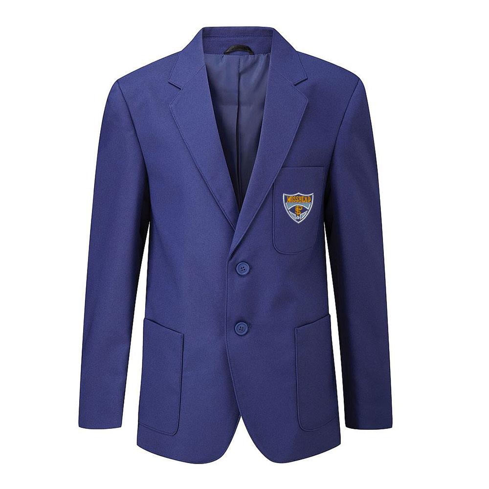 Mosshead Primary Boys Poly Blazer Royal – Schoolwear Made Easy
